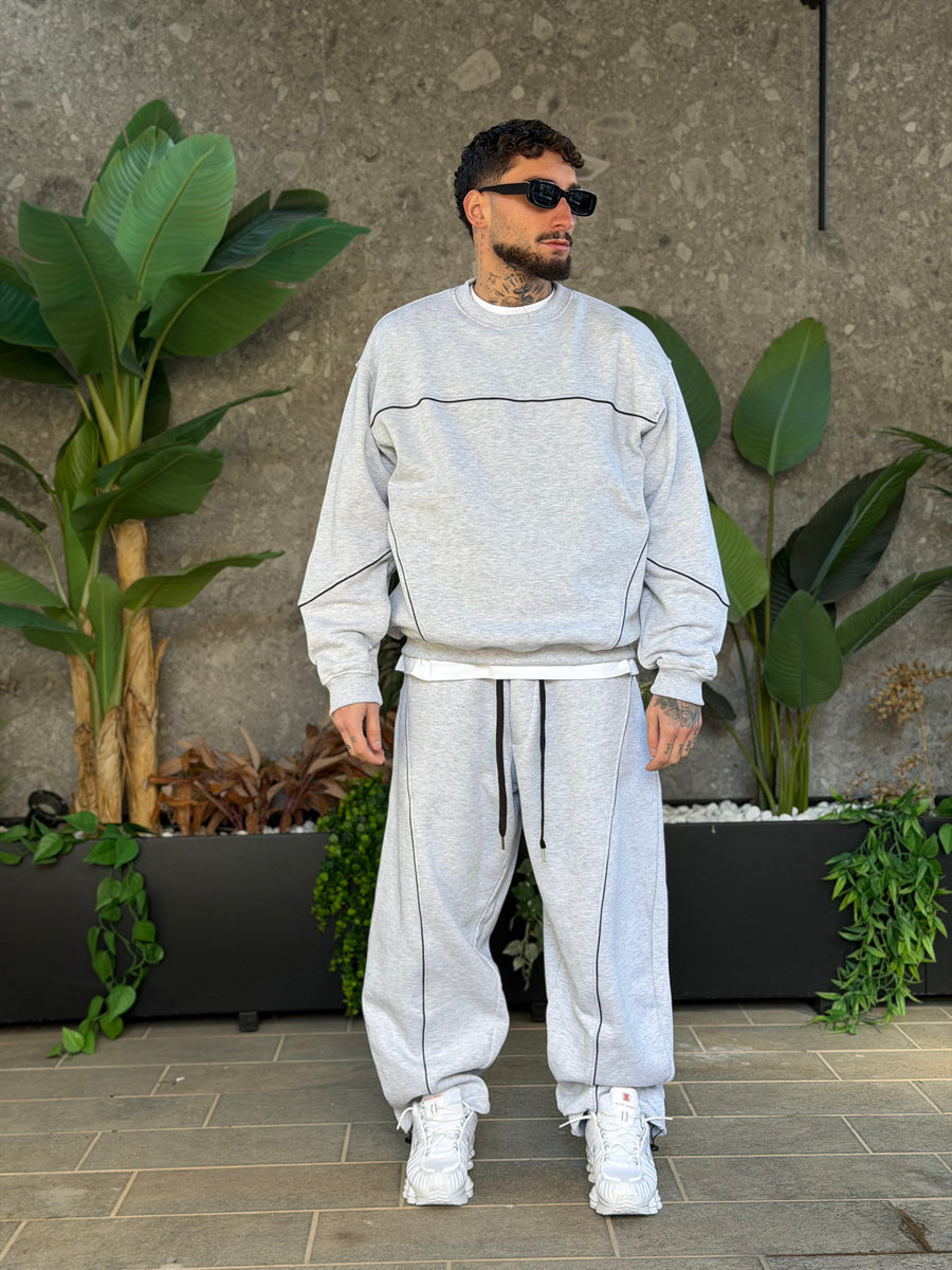 TRACKSUIT BUNKER LINE GREY – REUNION STORE